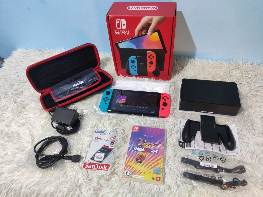 Nswitch OLED Complete 256GB w/ 1 physcal game, Video Gaming, Video Game Consoles, Nintendo on ...