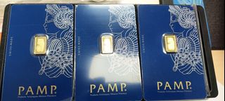 "01688"PAMP Suisse 1 Ounce Gold Bar, Hobbies & Toys, Memorabilia ...