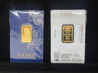 "01688"PAMP Suisse 1 Ounce Gold Bar, Hobbies & Toys, Memorabilia ...