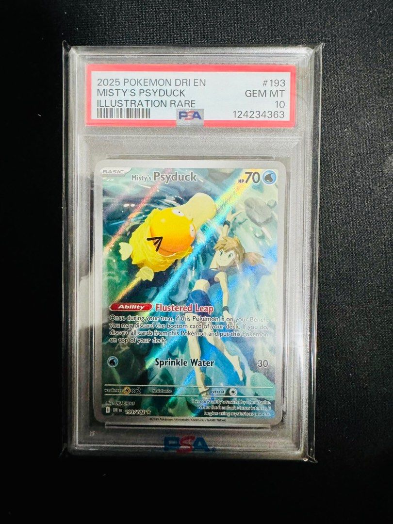 PSA 10 - misty’s psyduck #193 english pokemon slab, Hobbies & Toys ...
