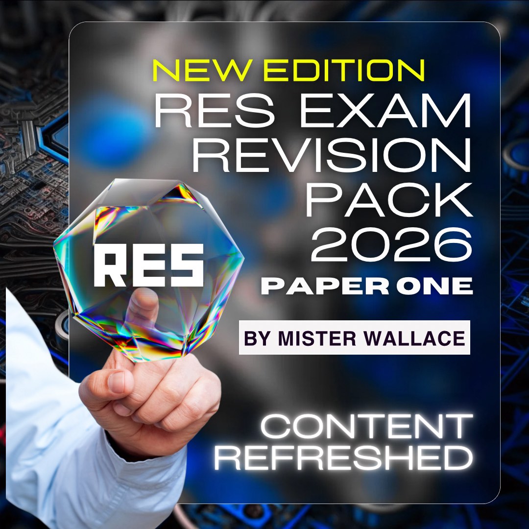 RES Exam 2026, PAPER 1 REVISION PACK, Incl. RES NOTES, RES Exam ...