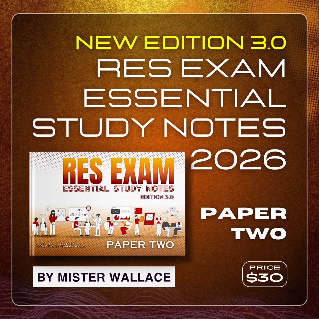 RES Exam Notes 2026. RES Essential Study Notes for Paper 2 by Mister ...