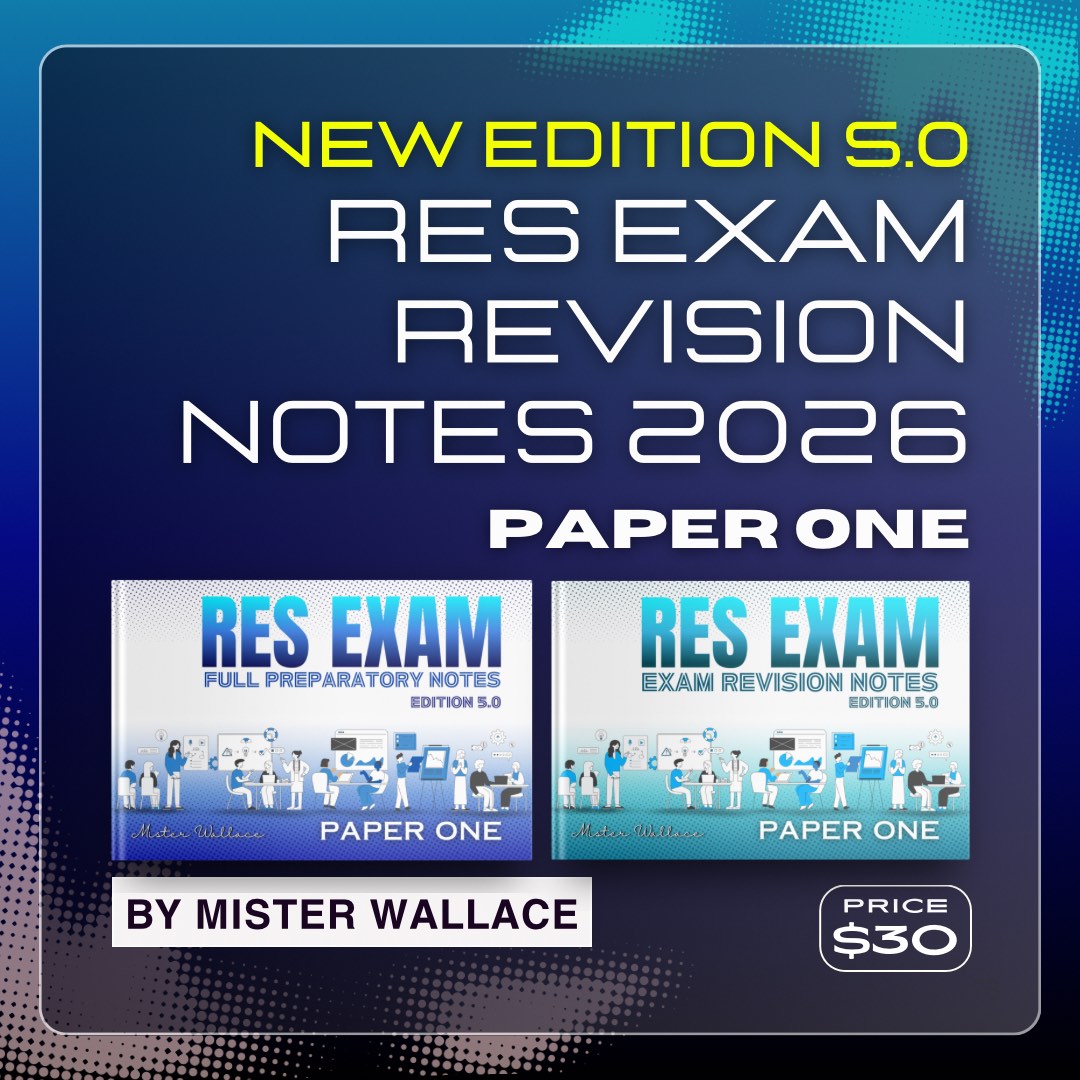 RES Exam Notes 2026. RES Full Preparatory Notes and Exam Revision Notes ...