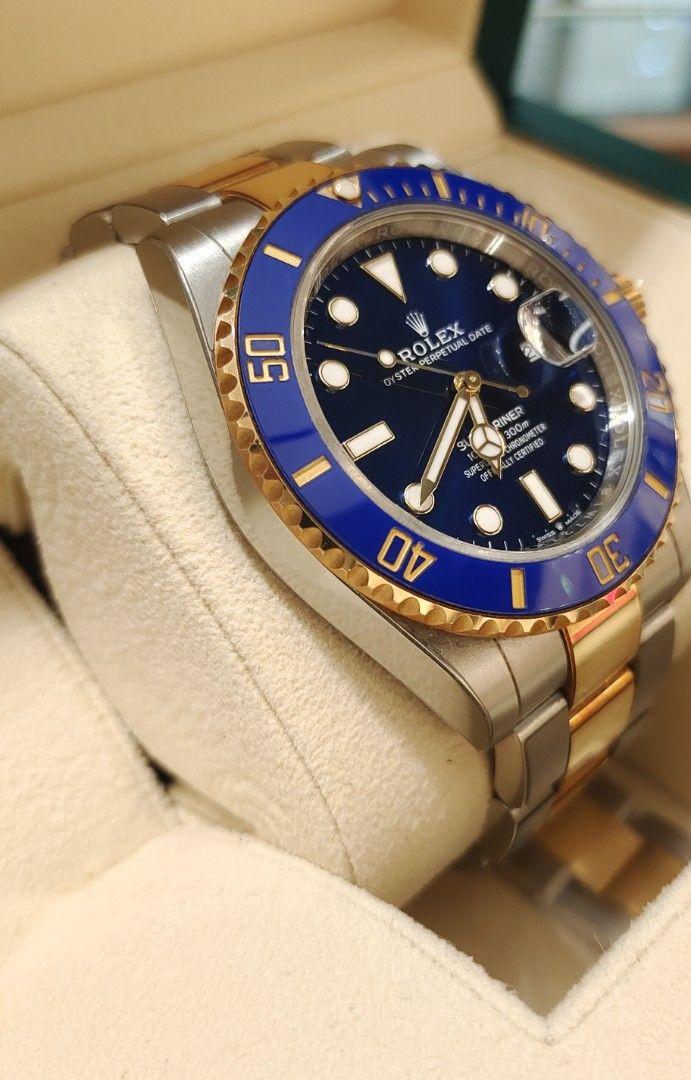 Rolex Submariner Date Blue Dial 41mm 126613LB, Luxury, Watches on Carousell