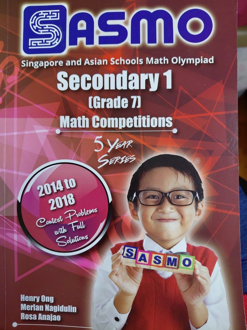 SASMO Secondary 1 (Grade 7) Math olympiad Book, Hobbies & Toys, Books ...