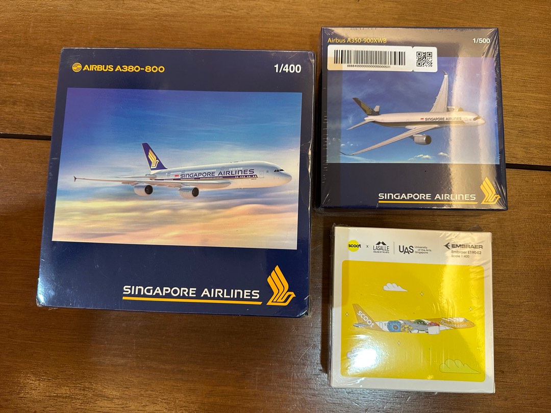 Singapore Airlines / Scoot Die cast model planes (see price list) E190 ...