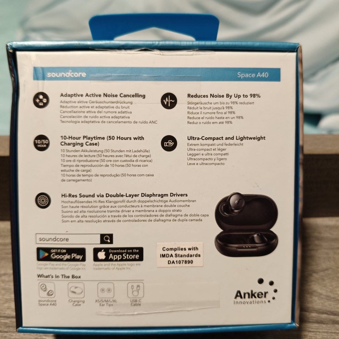 Soundcore Space A40 Wireless Earbuds - brand new, Audio, Earphones on ...
