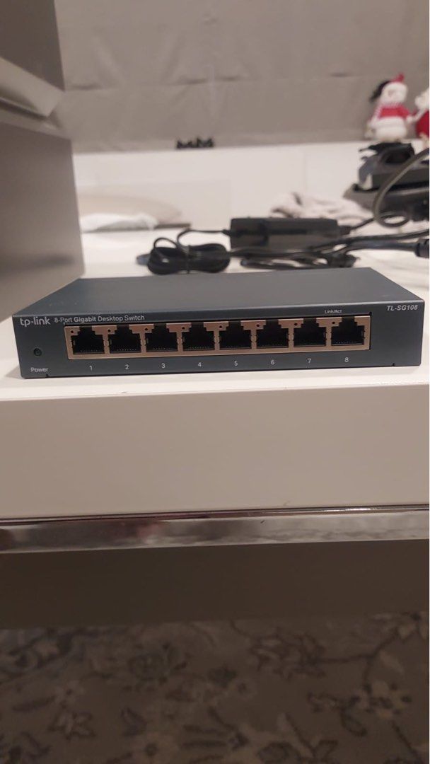 TP-Link 8-Port Gigabit Desktop Switch TL-SG108, Computers & Tech, Parts ...