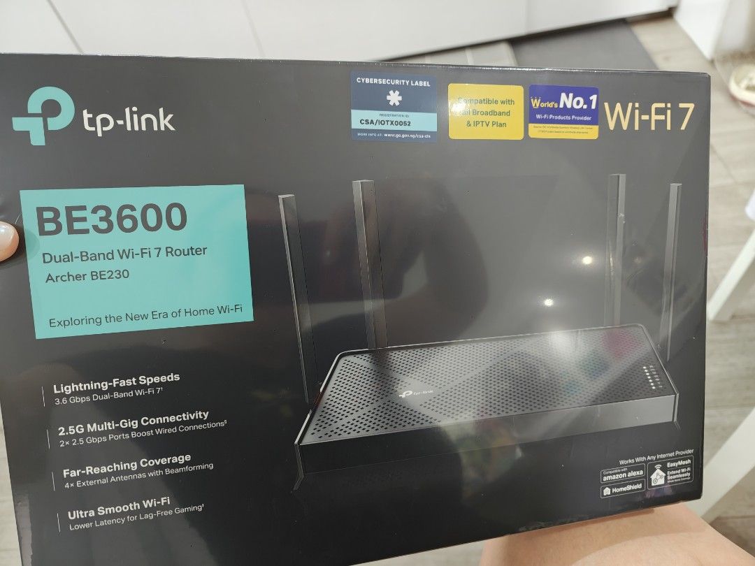 TP-Link BE3600 Dual-Band Wi-Fi 7 Router, Computers & Tech, Parts ...