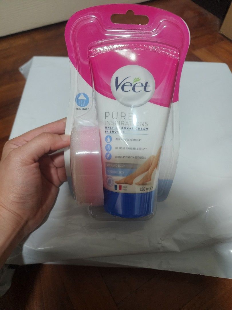 Veet Pure Hair Removal Cream - Sensitive Skin, Beauty & Personal Care ...
