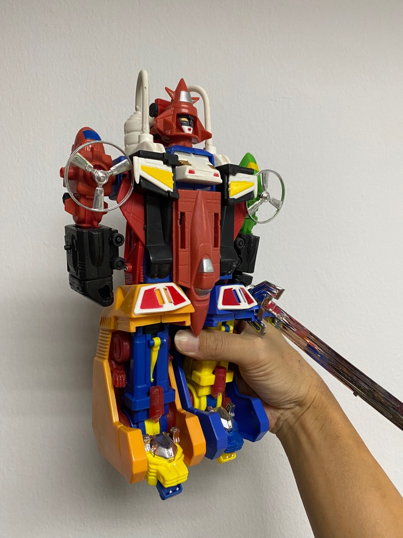 Vintage voltron bootleg Transforming Robot Toy with Sword, Hobbies ...