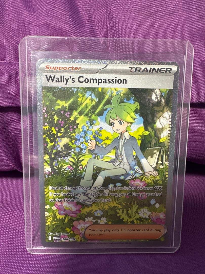 Wally's Compassion Trainer Card Mega Evolutions 186/132, Hobbies & Toys ...