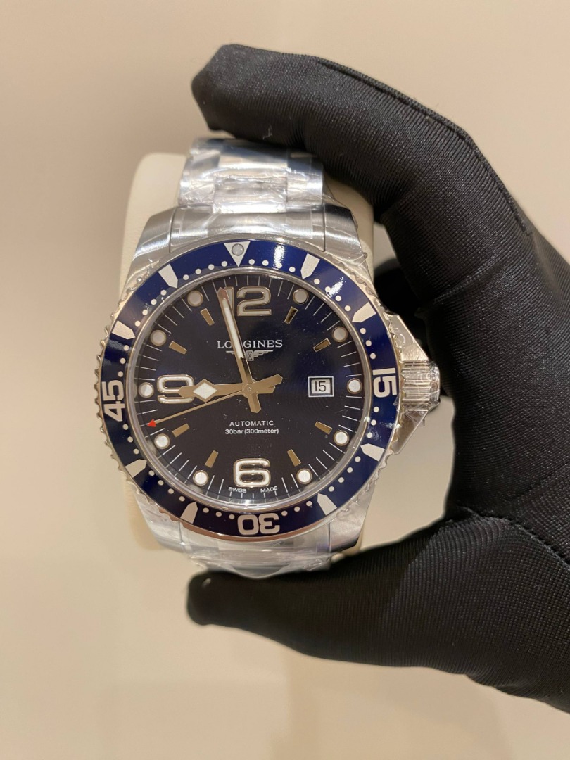 022 LONGINES HYDROCONQUEST REF L3.841.4.96.6 BLUE DIAL 44MM AUTOMATIC ...