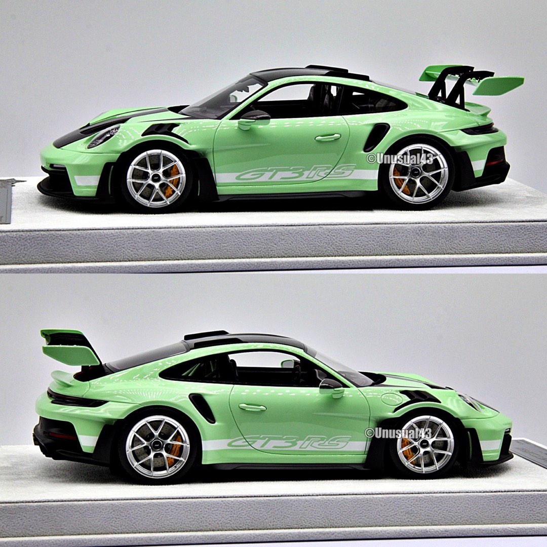 1/18 Fuelme Porsche 911 (992) GT3RS Weissach Package Avocado Green ...