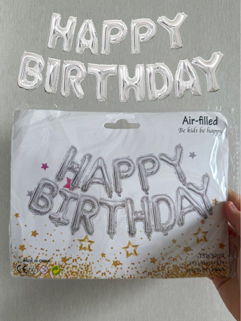 18th Birthday Party Supplies (Silver Themed) 🎈, Hobbies & Toys ...