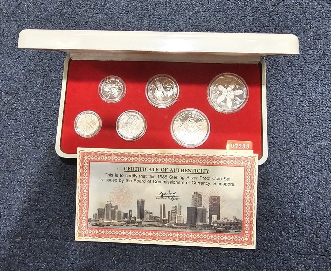 1985 sterling Sliver Proof coin set, Hobbies & Toys, Memorabilia & Collectibles, Currency on ...