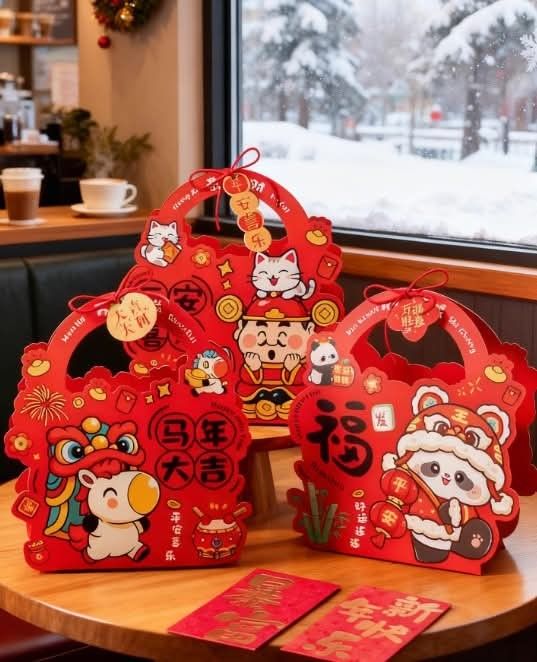 2026 CNY Gift Box (Horse Year Designs) | 5pcs for $3 | Premium ...