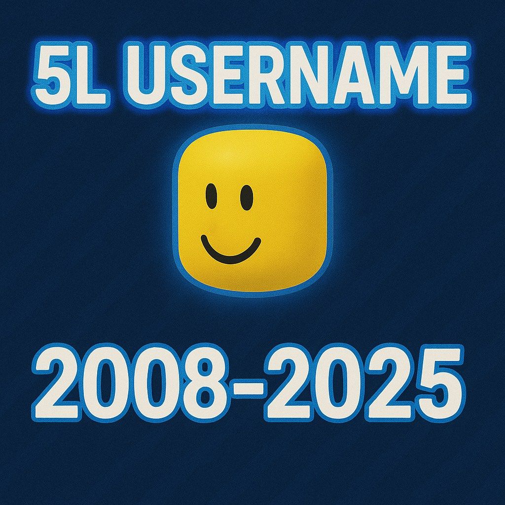 5 Letter Username Roblox Accounts (NO NUMBERS), Video Gaming, Video ...