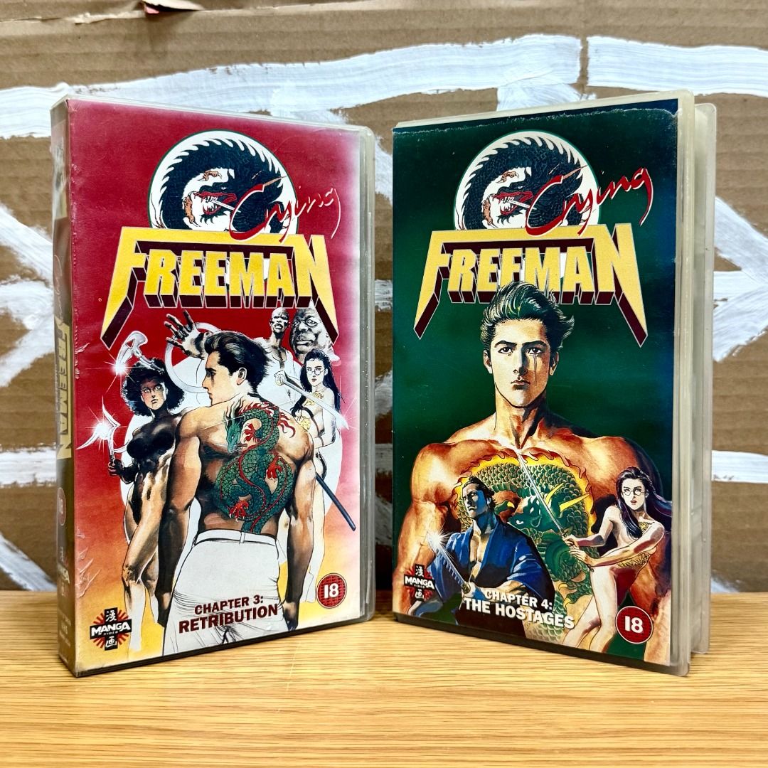 📼 CRYING FREEMAN COMPLETE SET ANIME SERIES VHS Video Tape (1992 ...