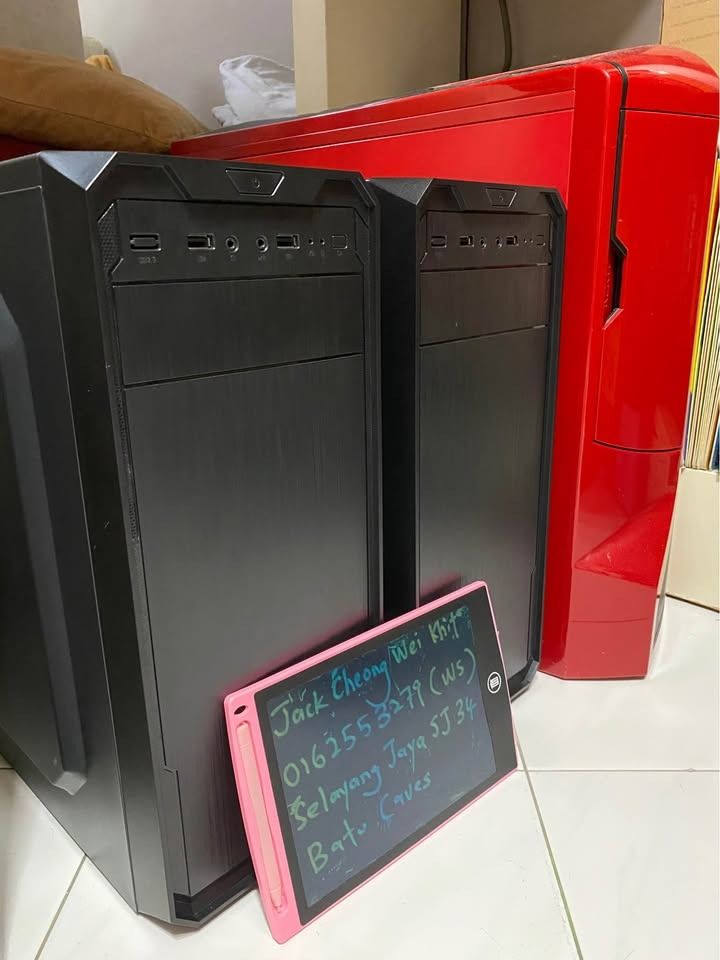 ( READ ) ( nzxt red case ) and 6th / 7th / 8th intel pc . 16gb ddr4 ram ...