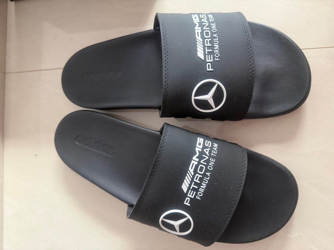 Adidas AMG Petronas Formula 1 Team Slides, Men's Fashion, Footwear ...