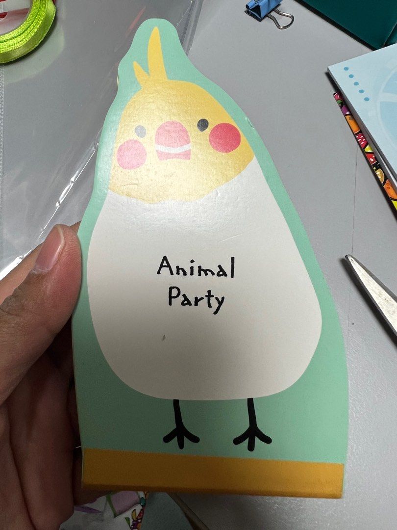 Animal Party Cockatiel Notes, Hobbies & Toys, Stationery & Craft ...