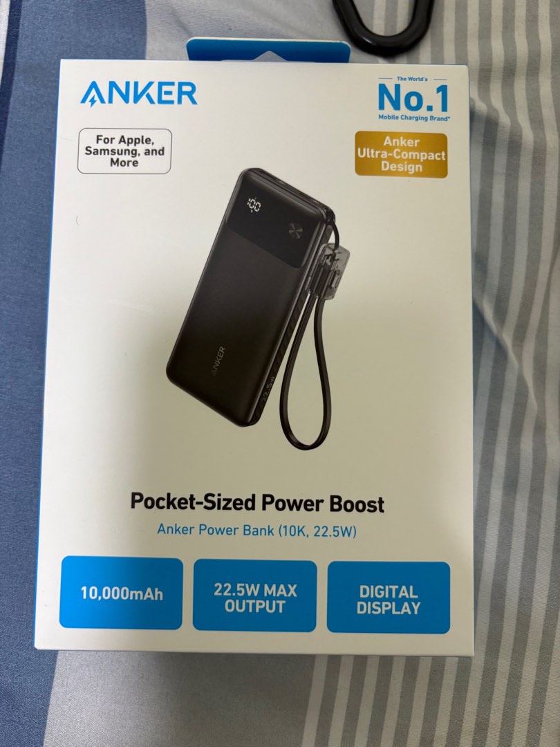 Anker Pocket-Sized Power Bank (10K, 22.5W), Mobile Phones & Gadgets ...
