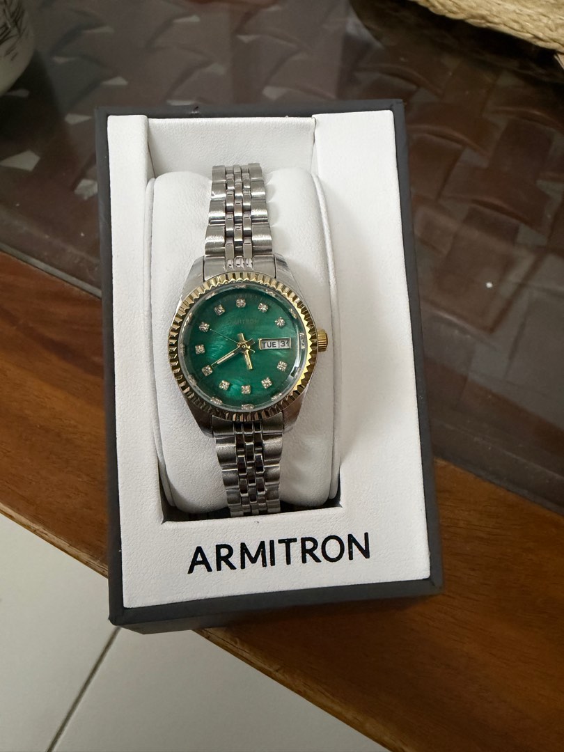 Armitron Green Dial Watch, Women's Fashion, Watches & Accessories ...