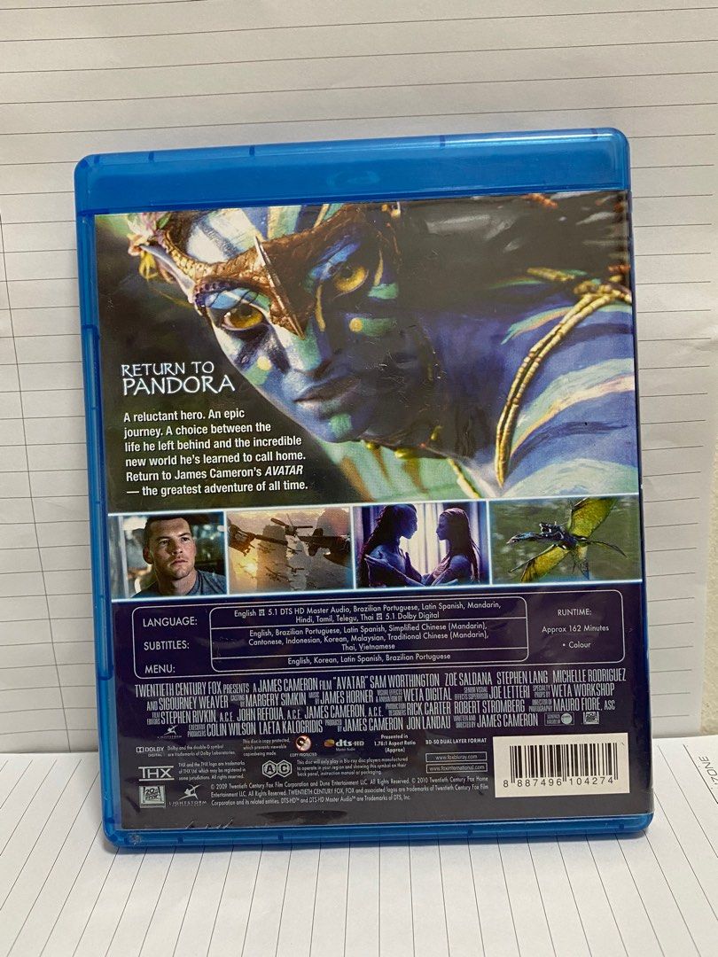 Avatar Blu-ray Disc, Hobbies & Toys, Music & Media, CDs & DVDs on Carousell