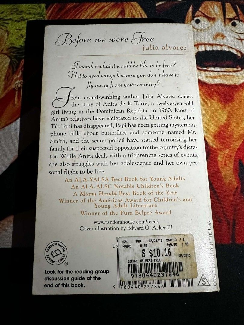 Before We Were Free by Julia Alvarez, Hobbies & Toys, Books & Magazines ...