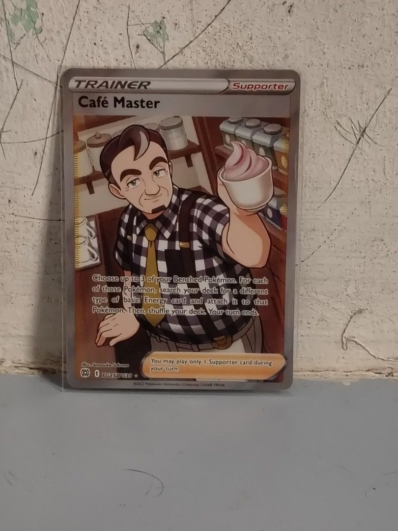 Cafe Master Trainer Card, Hobbies & Toys, Toys & Games on Carousell
