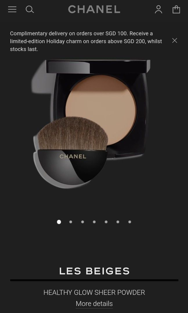 Chanel Les Beiges Healthy Glow Sheer Powder No10, Beauty & Personal ...