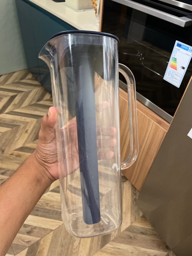 Clear Pitcher with Ice Tube, Furniture & Home Living, Kitchenware ...