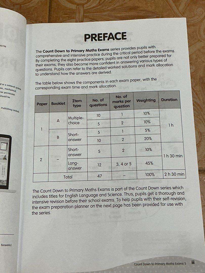Countdown to Primary Maths Exams - Primary 5, Hobbies & Toys, Books ...