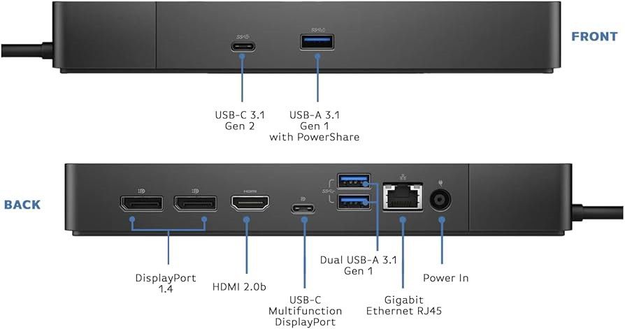 Dell Docking Station WD19 - USB-C, Computers & Tech, Parts ...