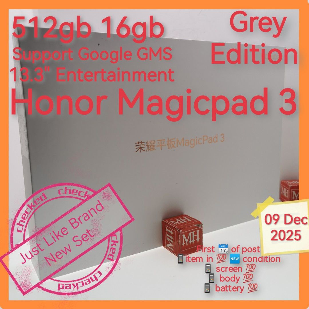 Honor MagicPad 3 (WiFi) Gray 512GB, Mobile Phones & Gadgets, Tablets ...