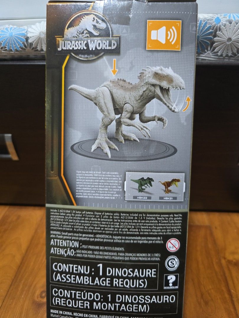 Jurassic World Sound Surge Indominus Rex, Hobbies & Toys, Toys & Games ...