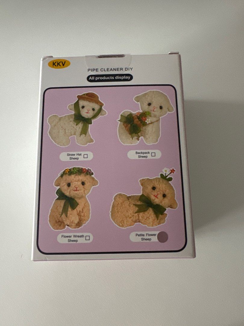 KKV Handwork DIY Pipe Cleaner Flower Sheep Kit, Hobbies & Toys ...