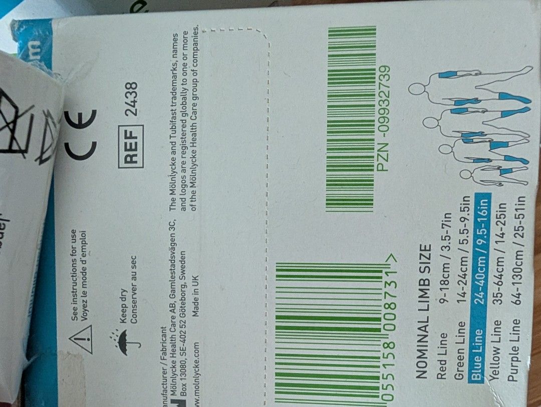 Mölnlycke Tubifast Blue Line 10m Tubular Bandage * To bless someone who ...