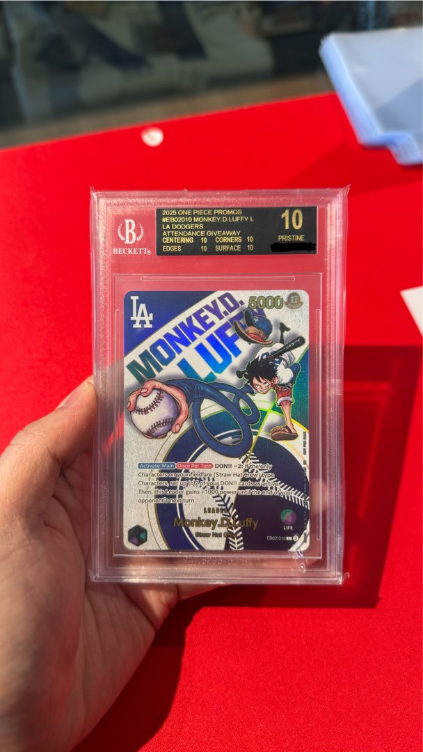 Monkey D. Luffy LA Dodgers Black Label, Hobbies & Toys, Toys & Games on ...