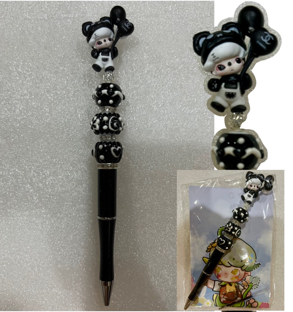 New popmart Dimoo inspired pop bean handcrafted Ballpoint Pen, Hobbies ...