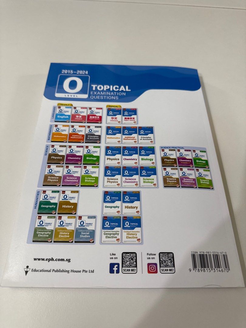 O Level Topical Examination Questions - Mathematics, Hobbies & Toys ...