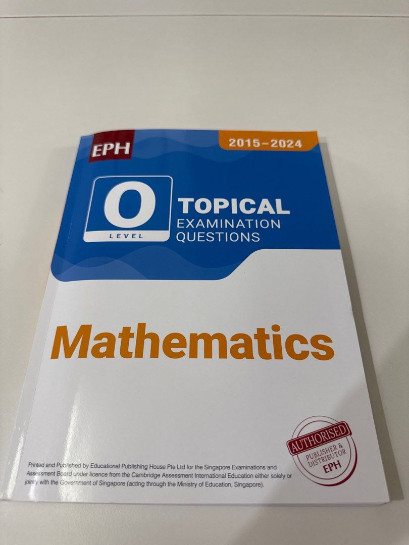 O Level Topical Examination Questions - Mathematics, Hobbies & Toys ...