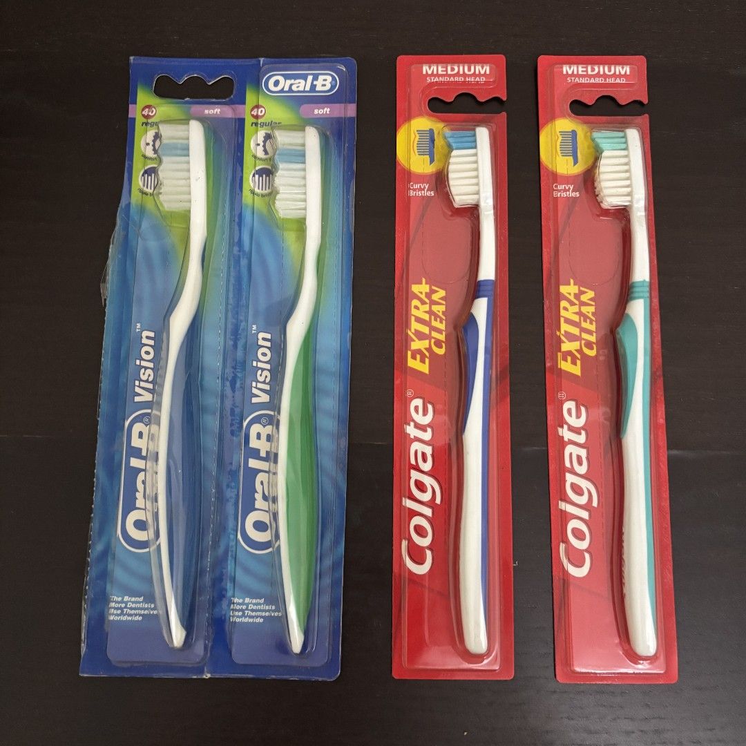 Oral-B Vision & Colgate Extra Clean Toothbrushes, Beauty & Personal ...