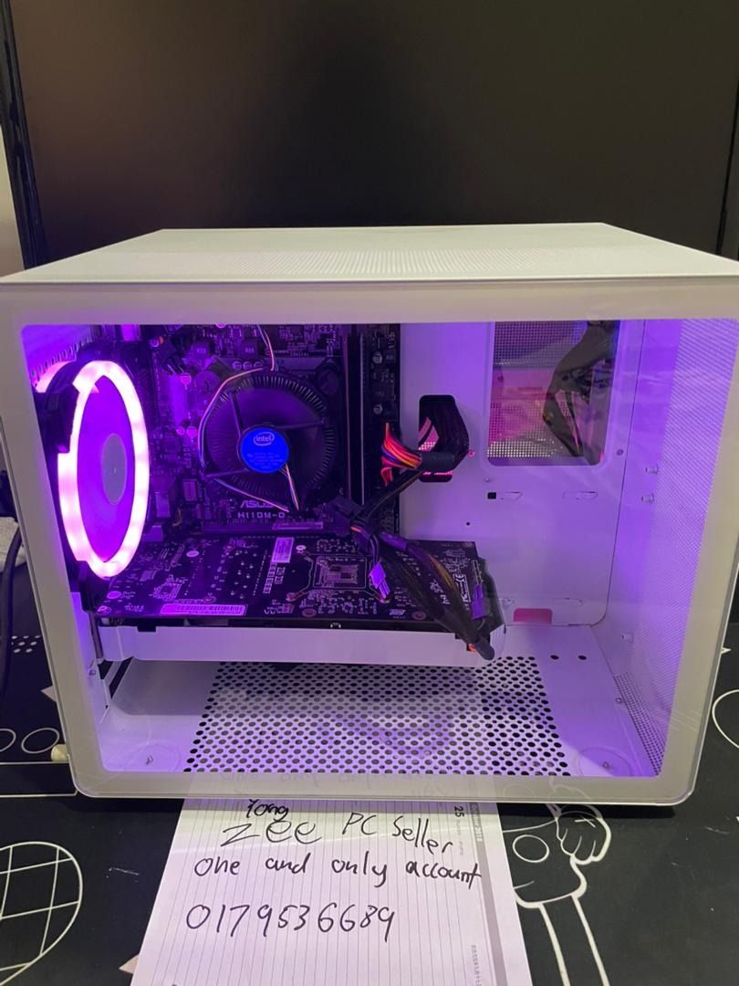 Full Set Gaming PC + Monitor + KB + Mouse | GTX 1060 i5-7400 | Valorant ...