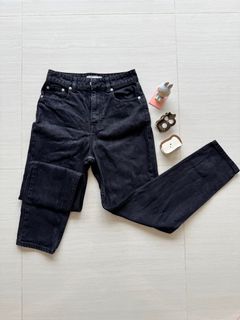 Pomelo Black Slit Waist Pants, Women's Fashion, Bottoms, Other Bottoms ...