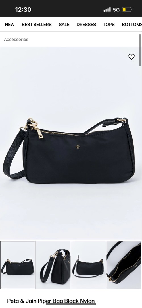 Princess Polly Peta & Jain Piper Bag - Black Nylon, Women's Fashion ...