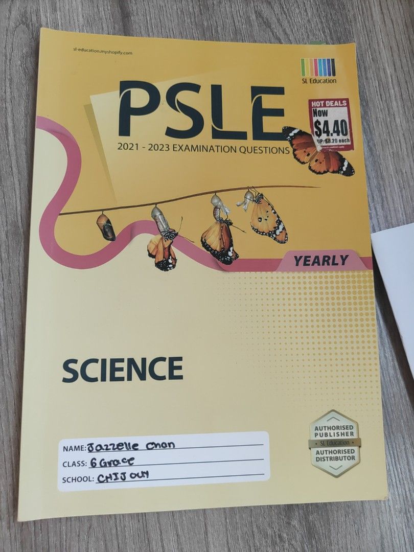 PSLE Exam Papers 2021-2023 - Science, Chinese, Higher Chinese, Hobbies ...