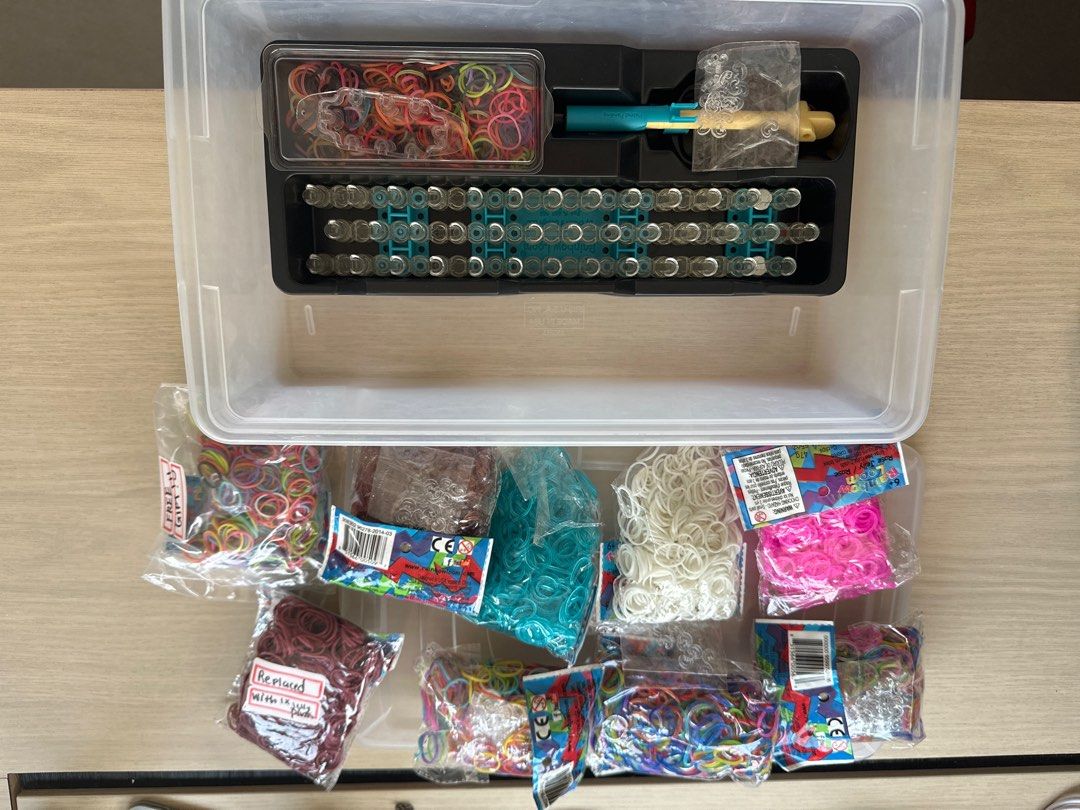Rainbow Loom Bands Set - Complete Kit, Hobbies & Toys, Stationery ...