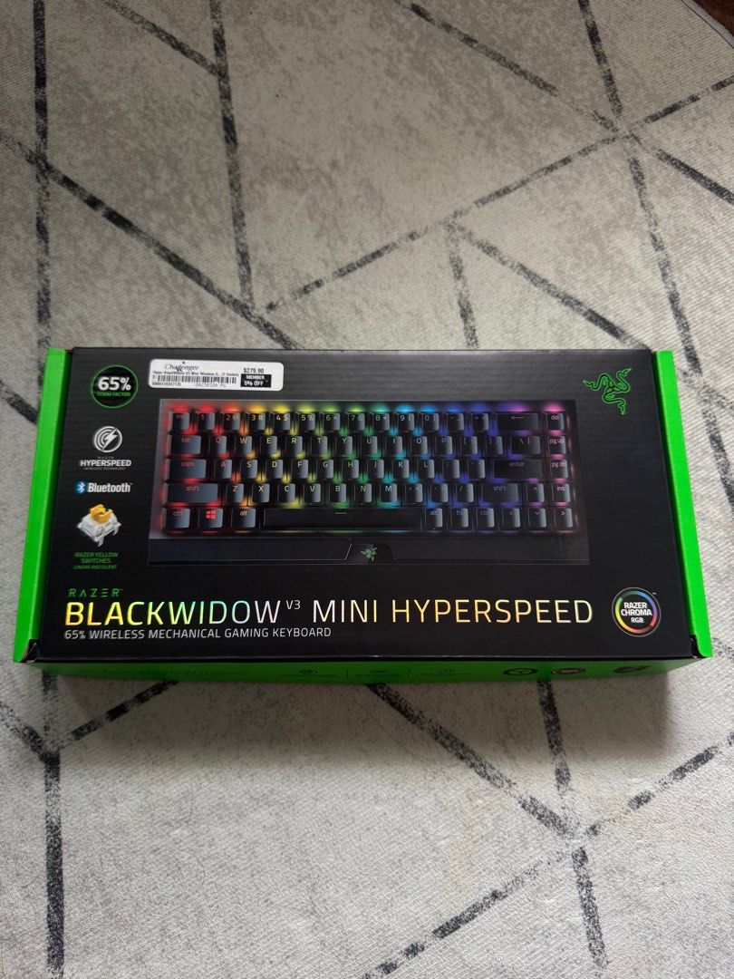 Razer Blackwidow V3 Mini HyperSpeed Keyboard, Computers & Tech, Parts ...